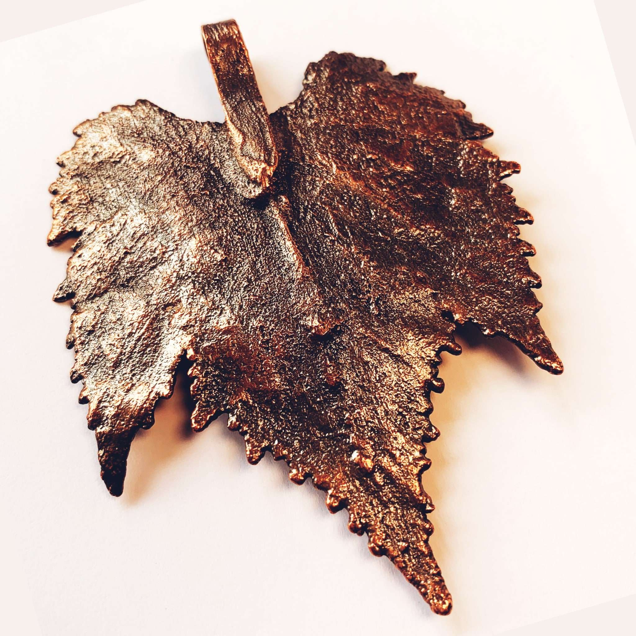 Copper Grape Leaf With Chalcedony - Sue Woledge – Massage & Contact ...
