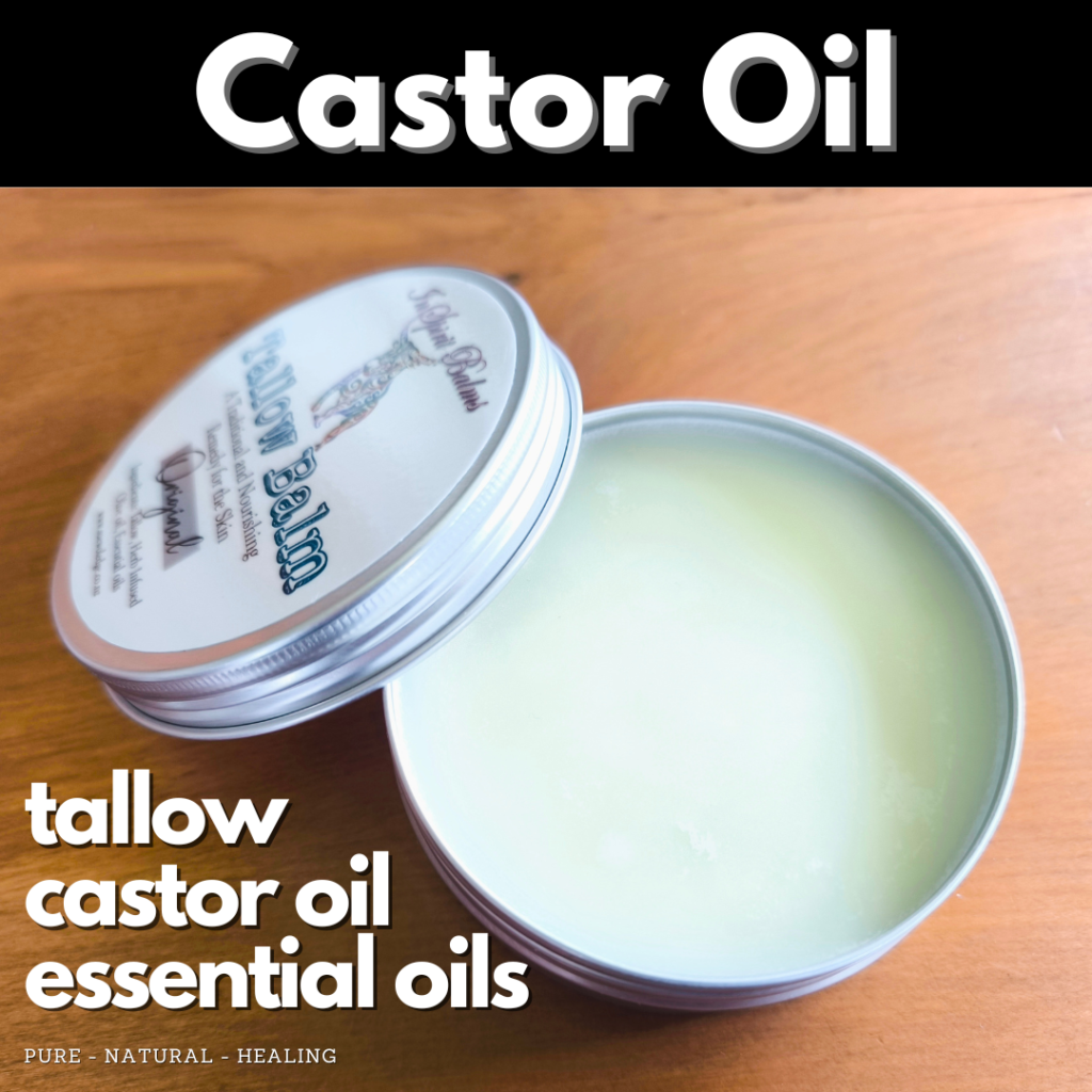 Tallow Balm: Healing Tallow Cream with Castor Oil, Herbs & Essential ...